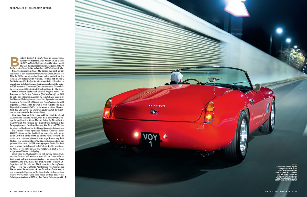 Ausgabe 30 - Ferrari 250 GT California | Octane-Magazin